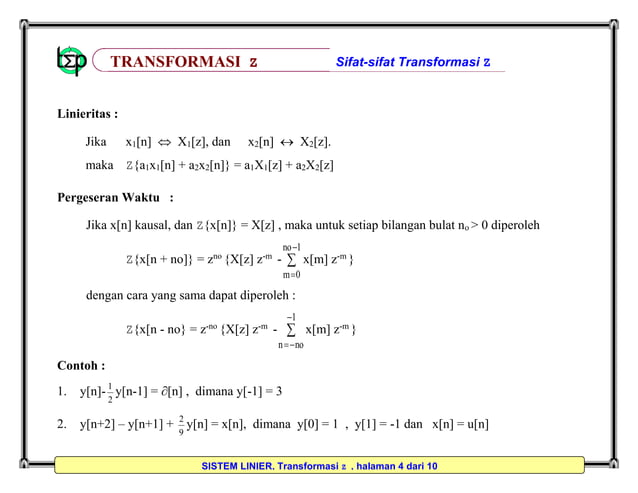 Transformasi Z | PDF