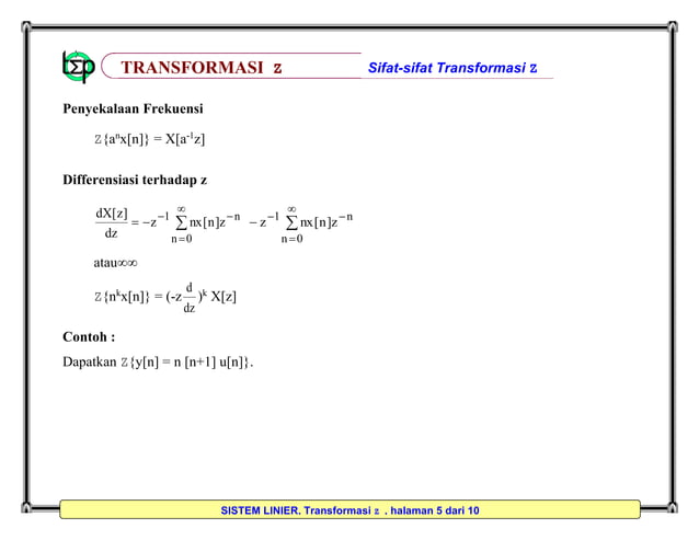 Transformasi Z | PDF