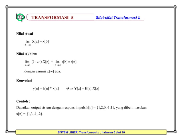 Transformasi Z | PDF
