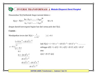 Transformasi Z | PDF