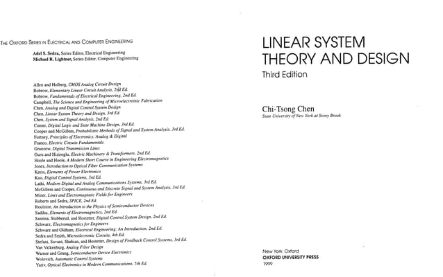 system theory and design | PDF