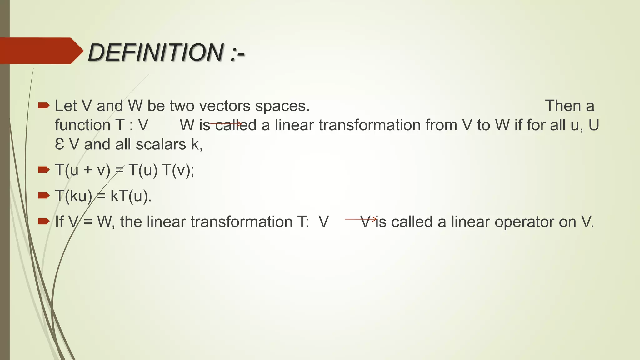 Linear transformation and application | PPTX