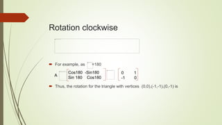 Linear transformation and application | PPTX