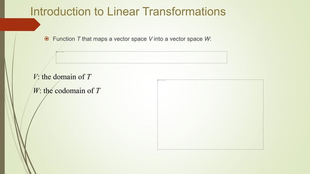Linear transformation and application | PPTX