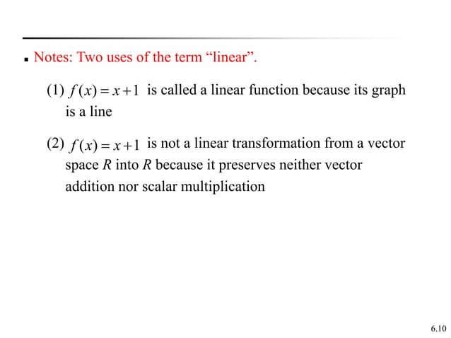 Linear transformations and matrices | PDF
