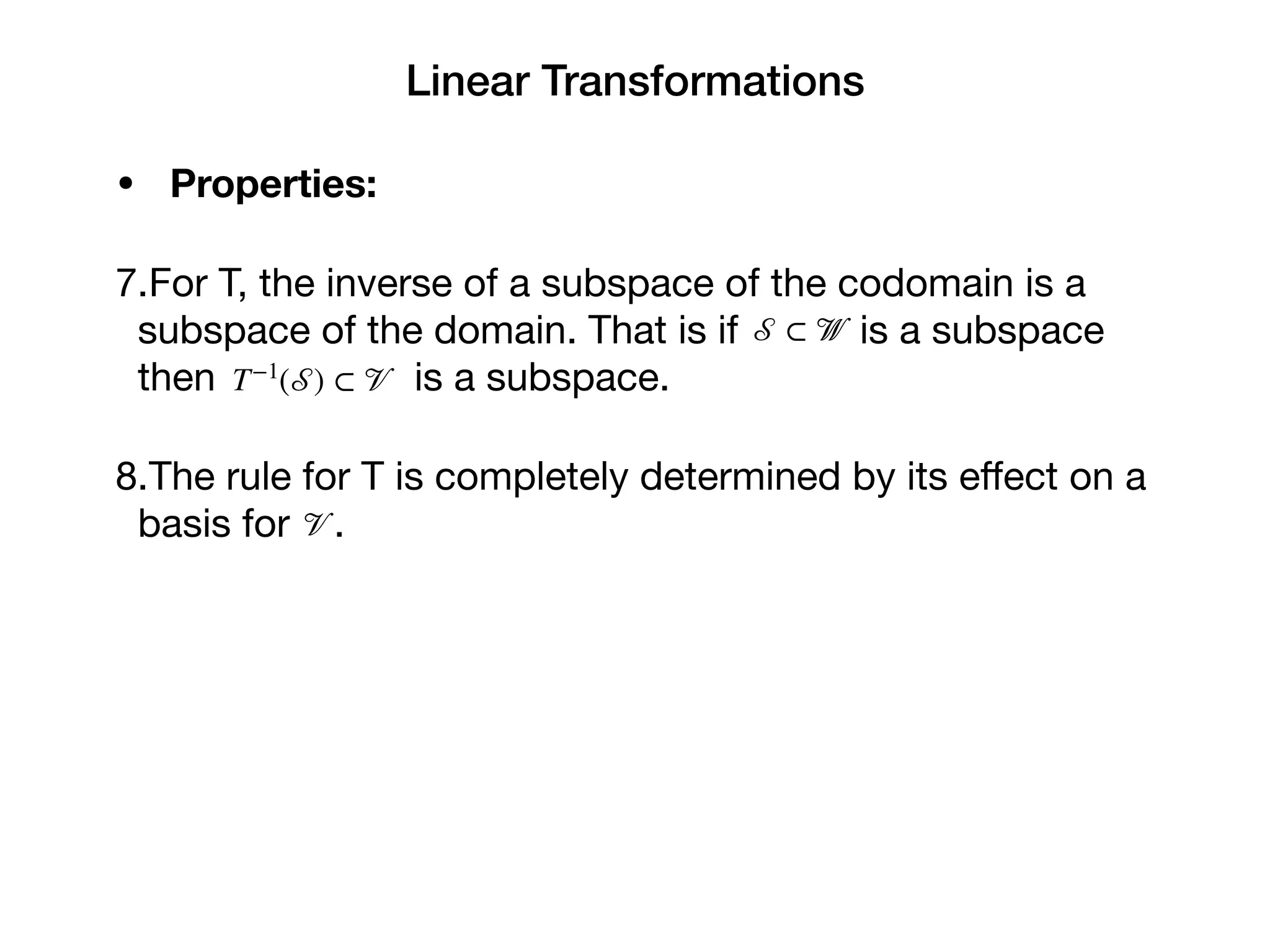 Linear Transformations Part1 Pdf