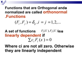 Linear vector space | PPT