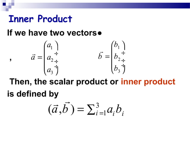 Linear vector space | PPT