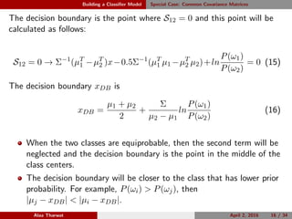 Linear vs. quadratic classifier power point | PPT