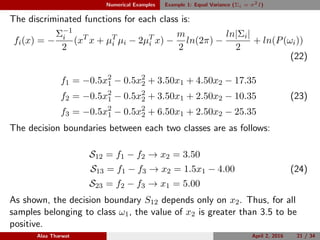 Linear vs. quadratic classifier power point | PPT