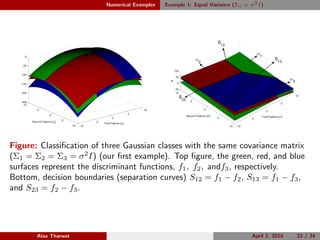 Linear vs. quadratic classifier power point | PPT