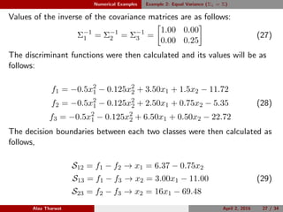 Linear vs. quadratic classifier power point | PPT