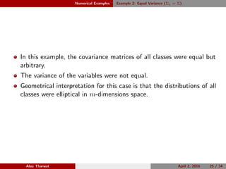 Linear vs. quadratic classifier power point
