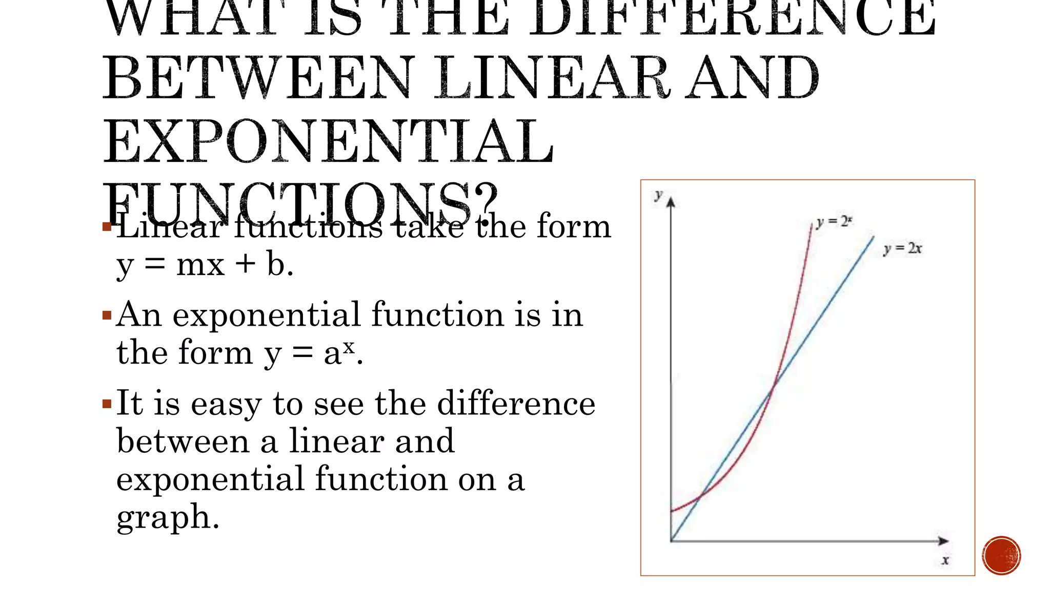 Linear vs exponential growth (Simplified) | PPT Linear vs exponential growth (Simplified) | PPT