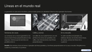 Lineas paralelas y líneas perpendiculares | PPTX