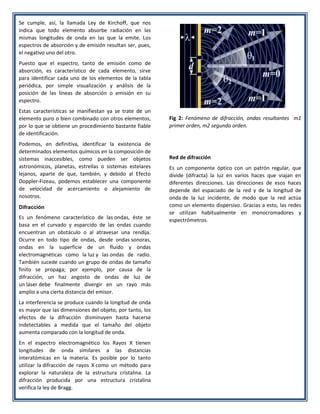 LINEAS ESPECTRALES ATOMO DE HIDROGENO | DOCX