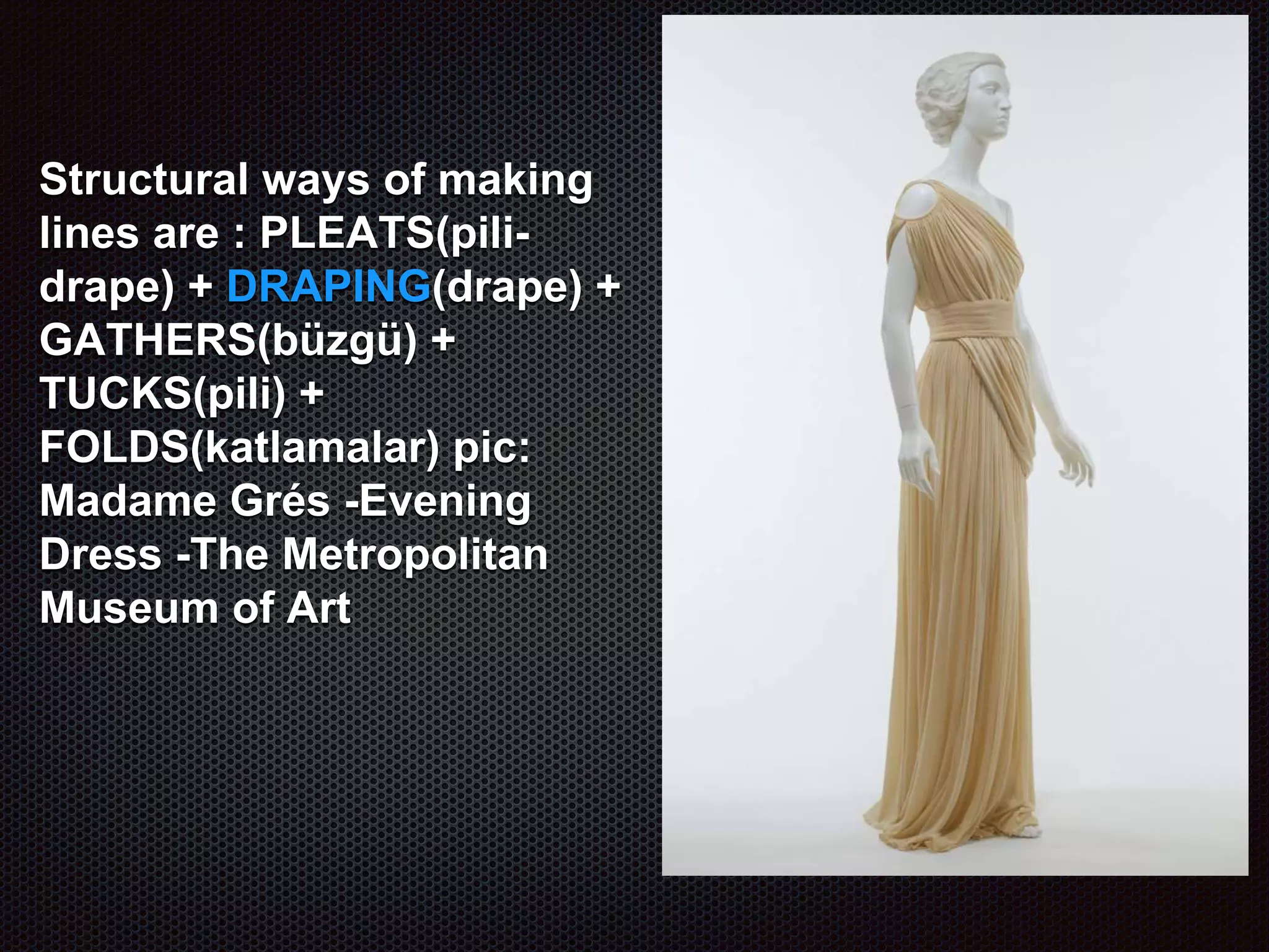 Line as fashion design element | PPTX