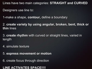 Line as fashion design element | PPTX