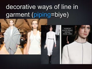 Line as fashion design element | PPTX