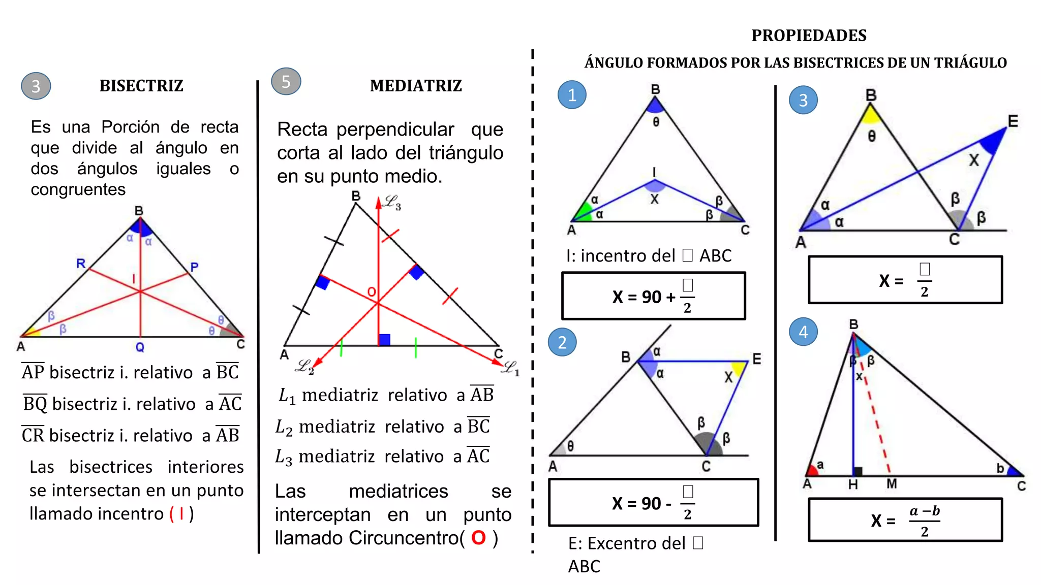 Líneas notables de triángulos | PPTX