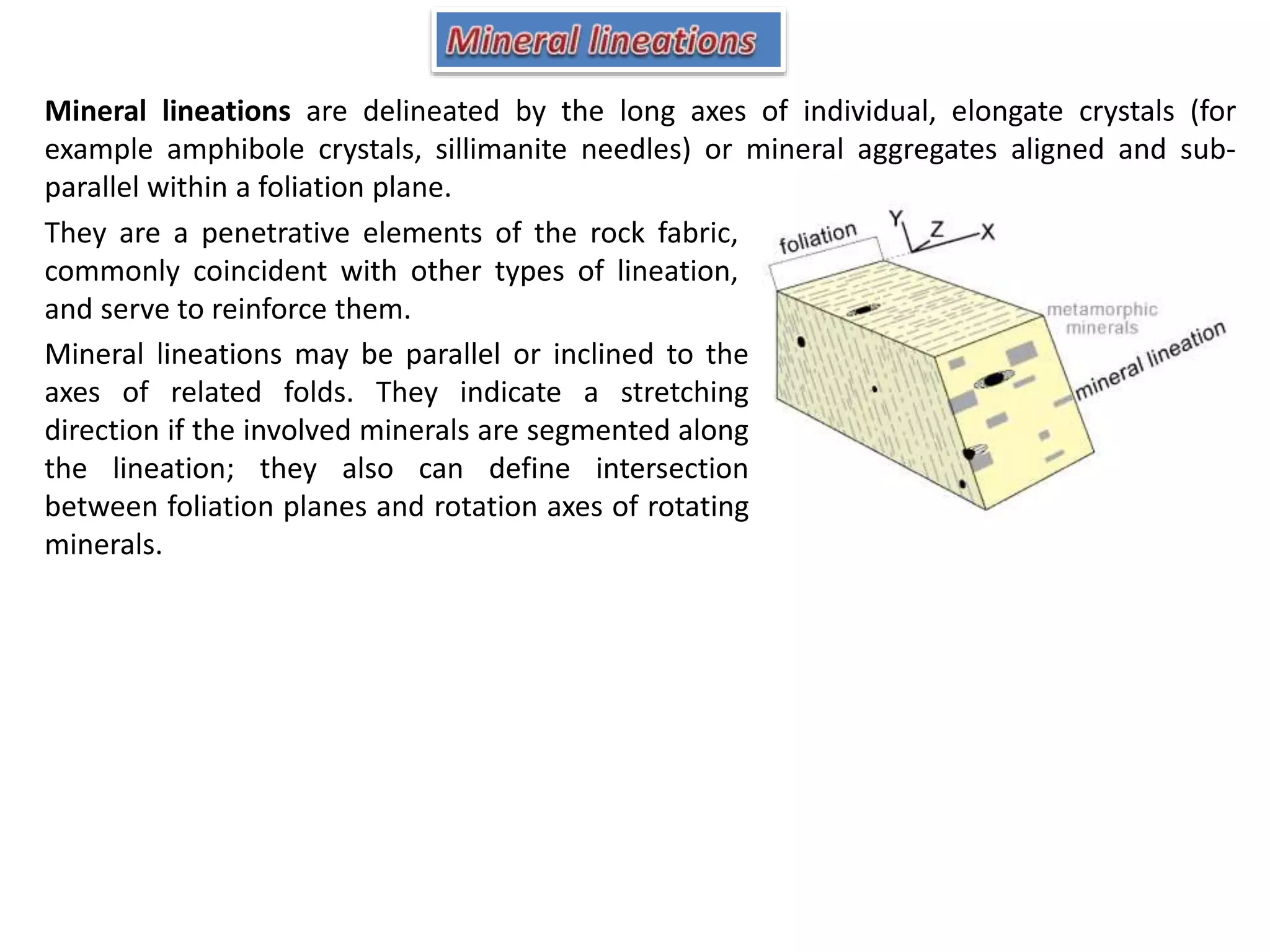 Lineation | PPTX | Geology | Science