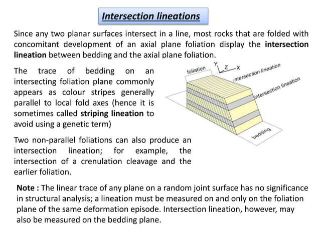 Lineation | PPTX | Geology | Science
