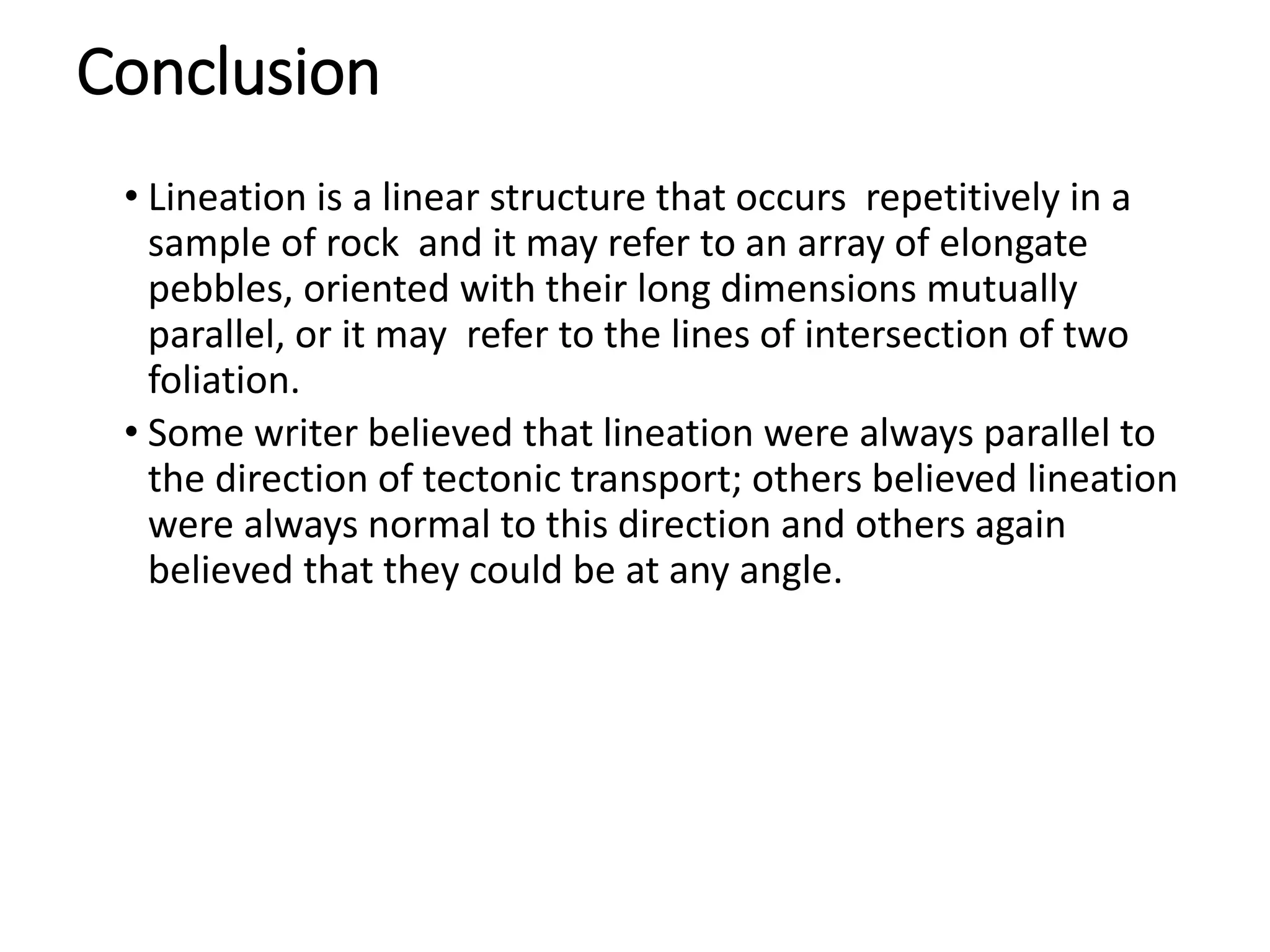 Lineation and foliation | PPTX