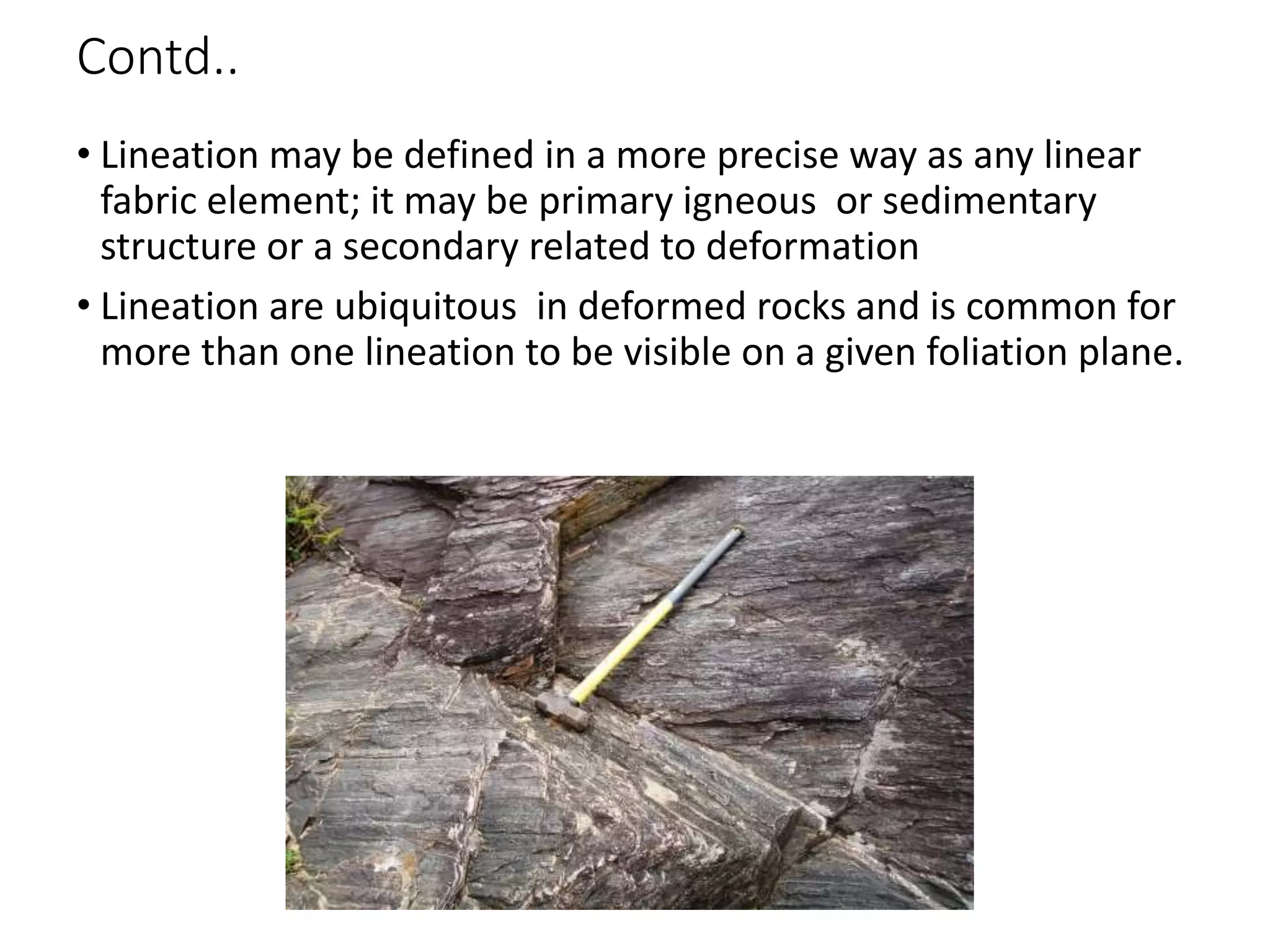 Lineation and foliation | PPTX