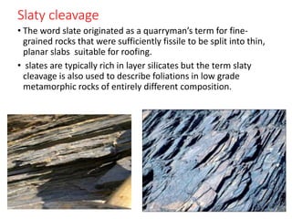 Lineation and foliation | PPTX