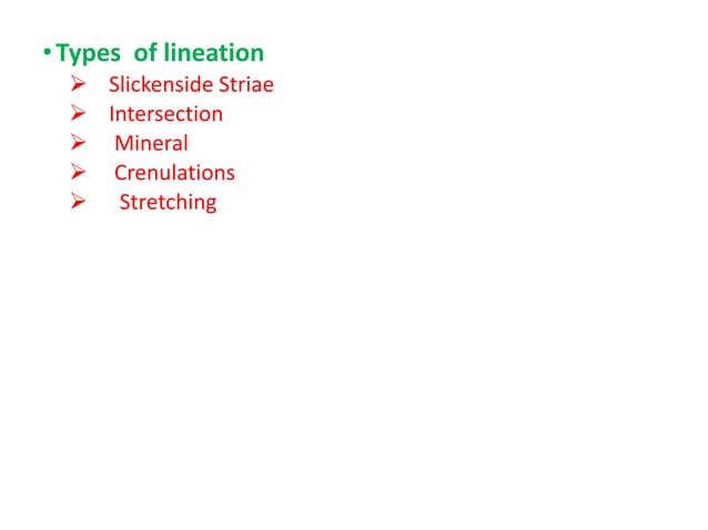 Lineation and foliation | PPTX | Geology | Science