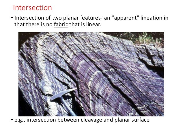 Lineation and foliation