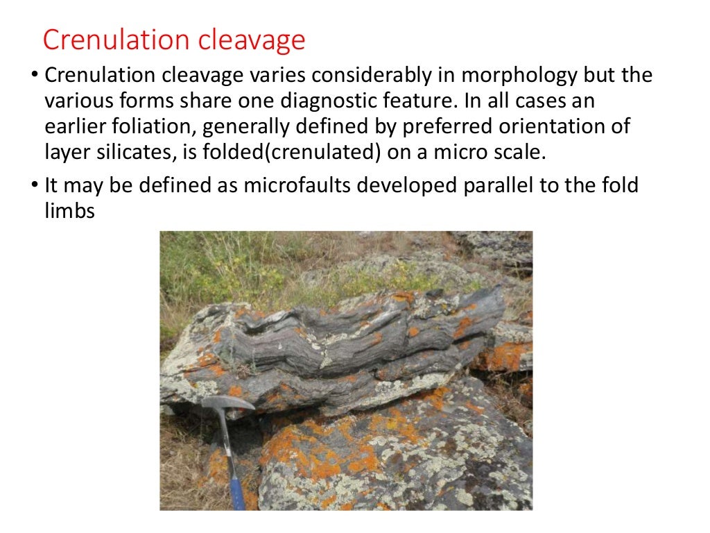 Lineation and foliation