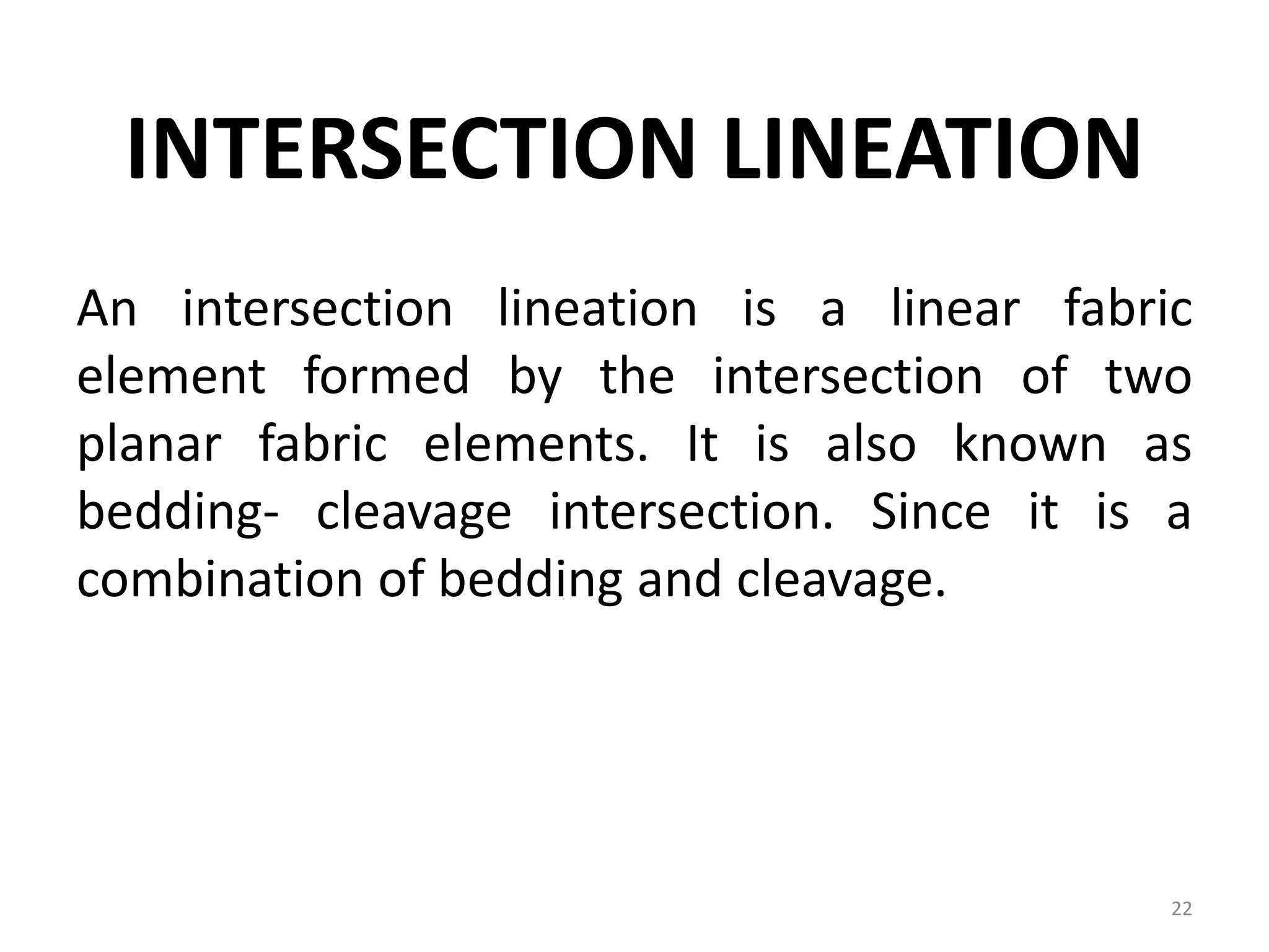 Lineation and their types | PPTX | Geology | Science