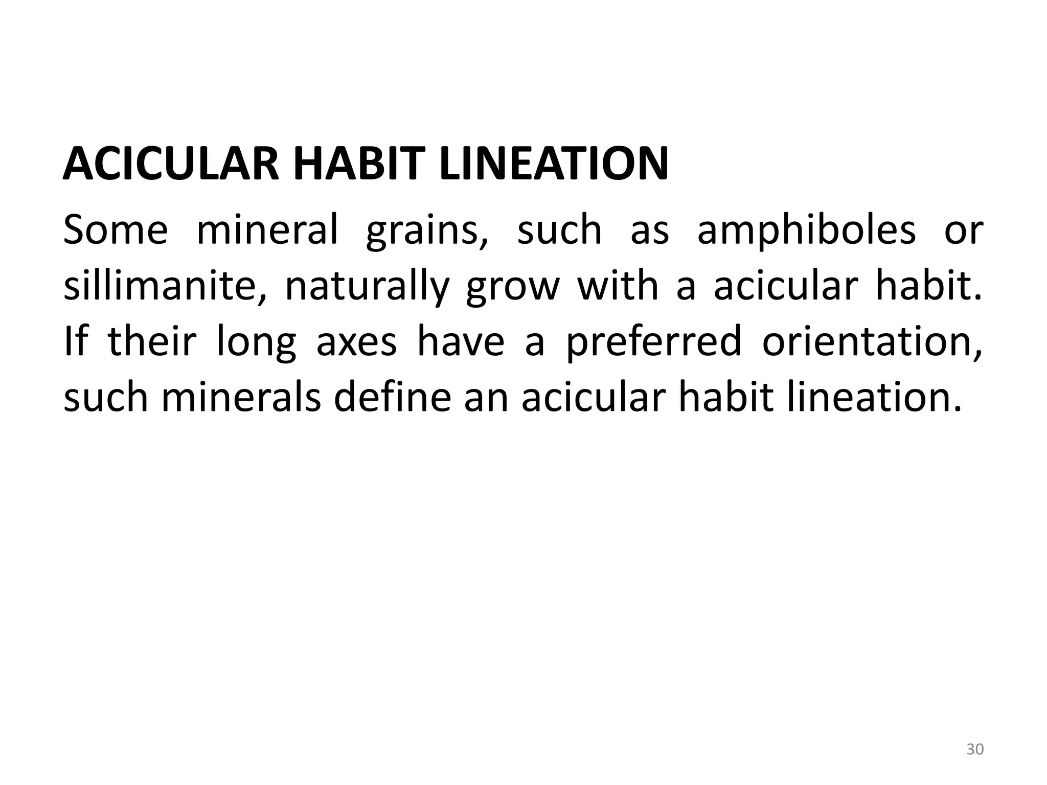 Lineation and their types | PPTX | Geology | Science
