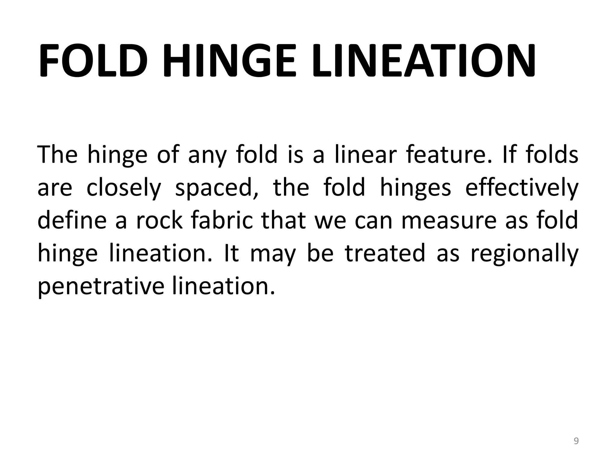 Lineation and their types | PPTX