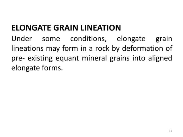 Lineation and their types | PPTX | Geology | Science