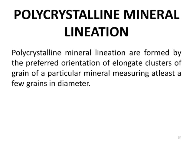 Lineation and their types | PPTX | Geology | Science