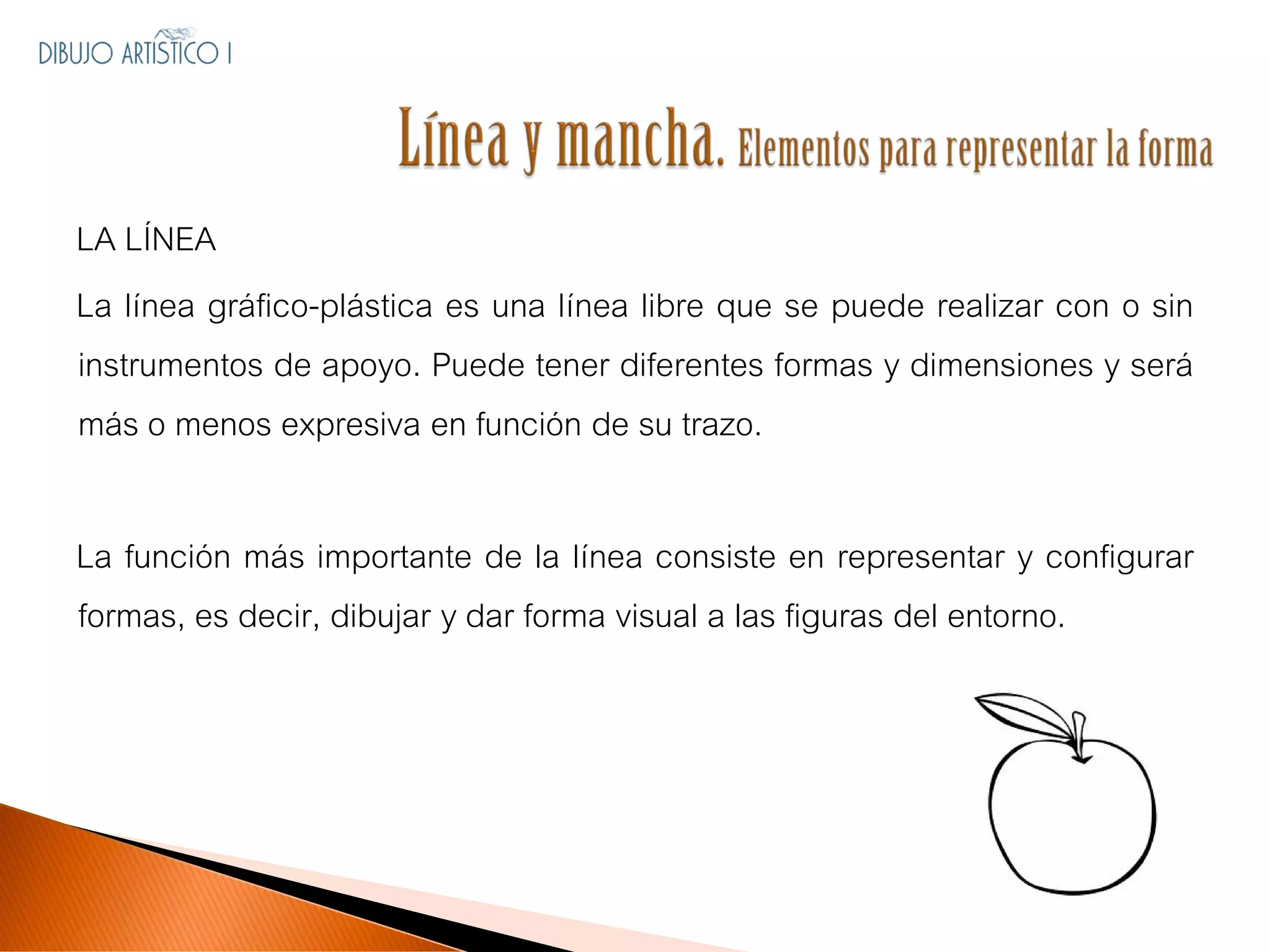 Linea y mancha. representacion forma | PDF