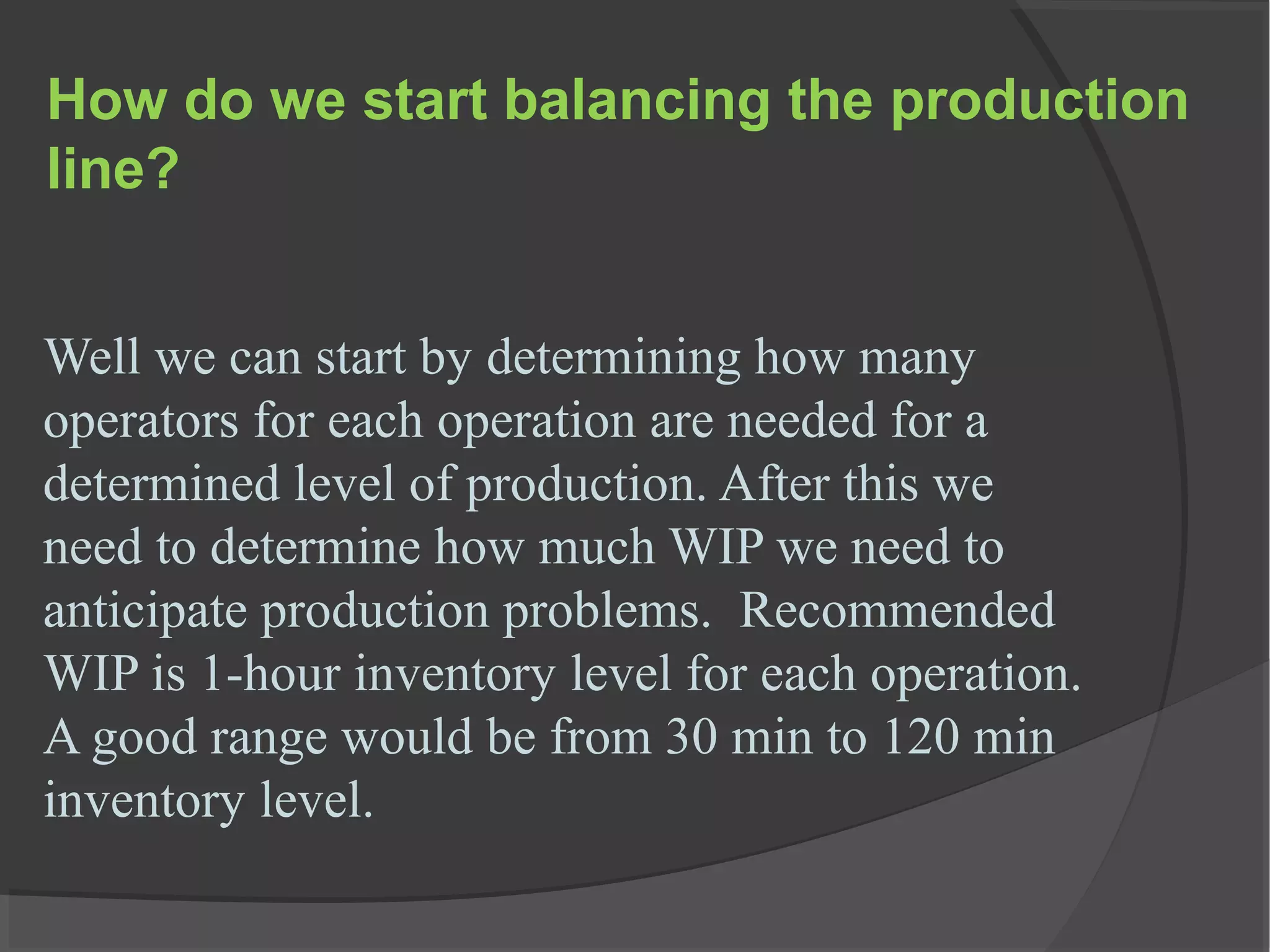 Line balancing | PPT