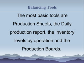 Line balancing | PPT