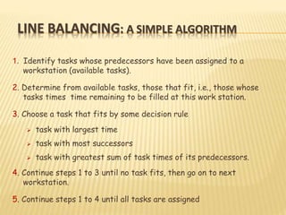 Line balancing | PPTX