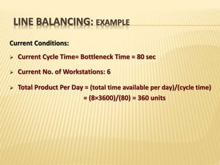 Line balancing | PPTX