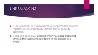 Line balancing | PPTX