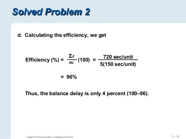 Line balancing & EOQ