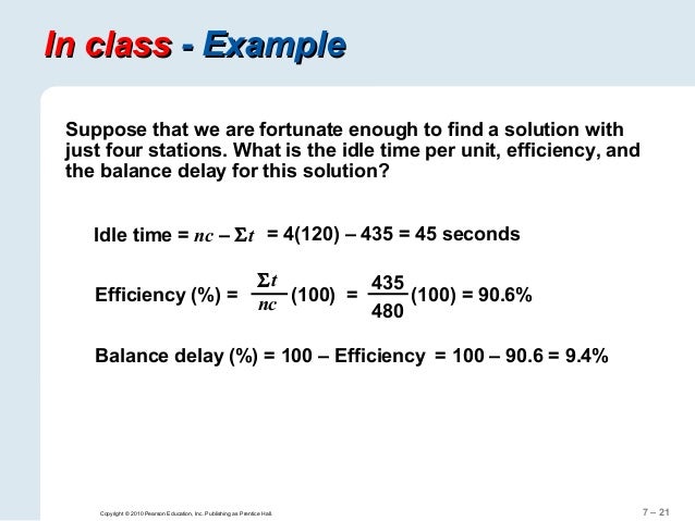 Line balancing & EOQ