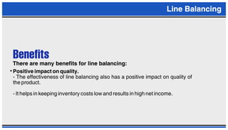 LINE BALANCING PRESENTATION PPT | PDF