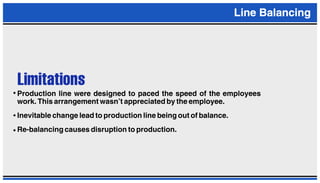 LINE BALANCING PRESENTATION PPT | PDF | Business Accounting & Finance ...