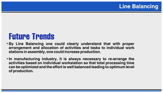 LINE BALANCING PRESENTATION PPT | PDF | Business Accounting & Finance ...