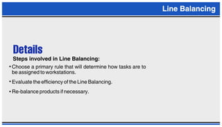 LINE BALANCING PRESENTATION PPT | PDF | Business Accounting & Finance ...