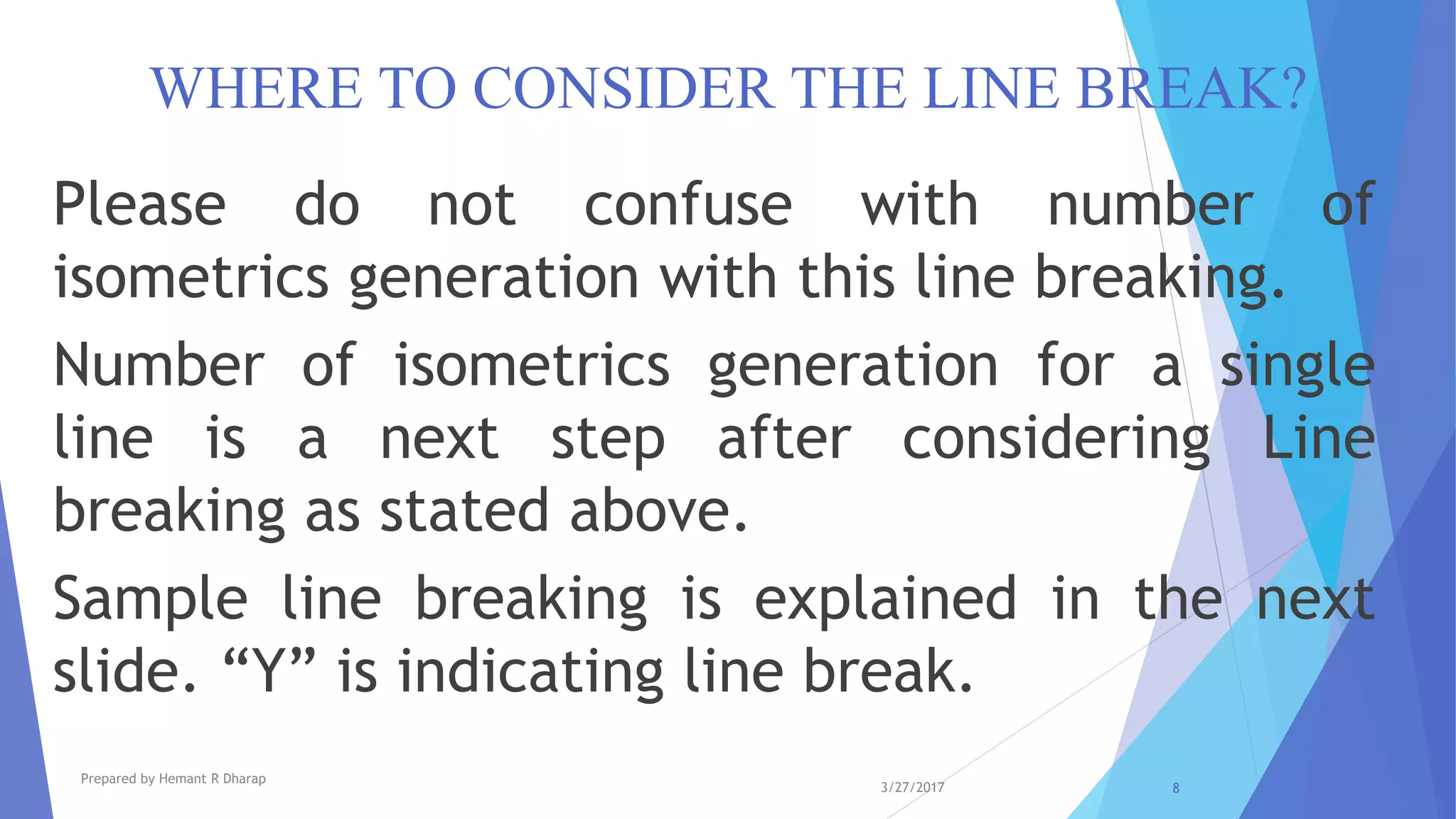 Line breaking philosophy | PPTX